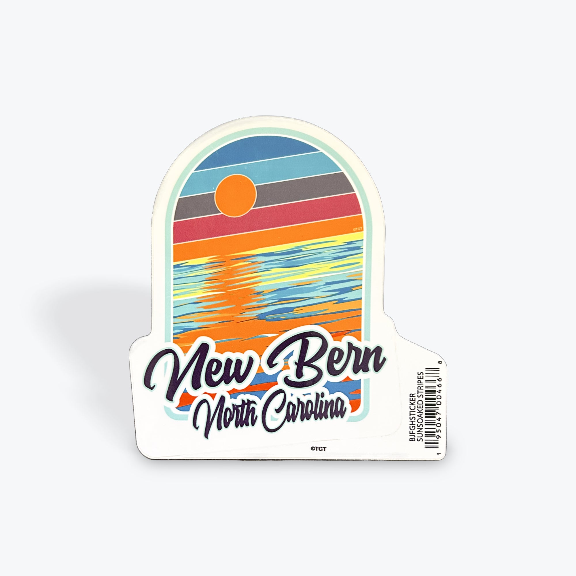 New Bern Sunset Sticker | Anchored in New Bern, NC
