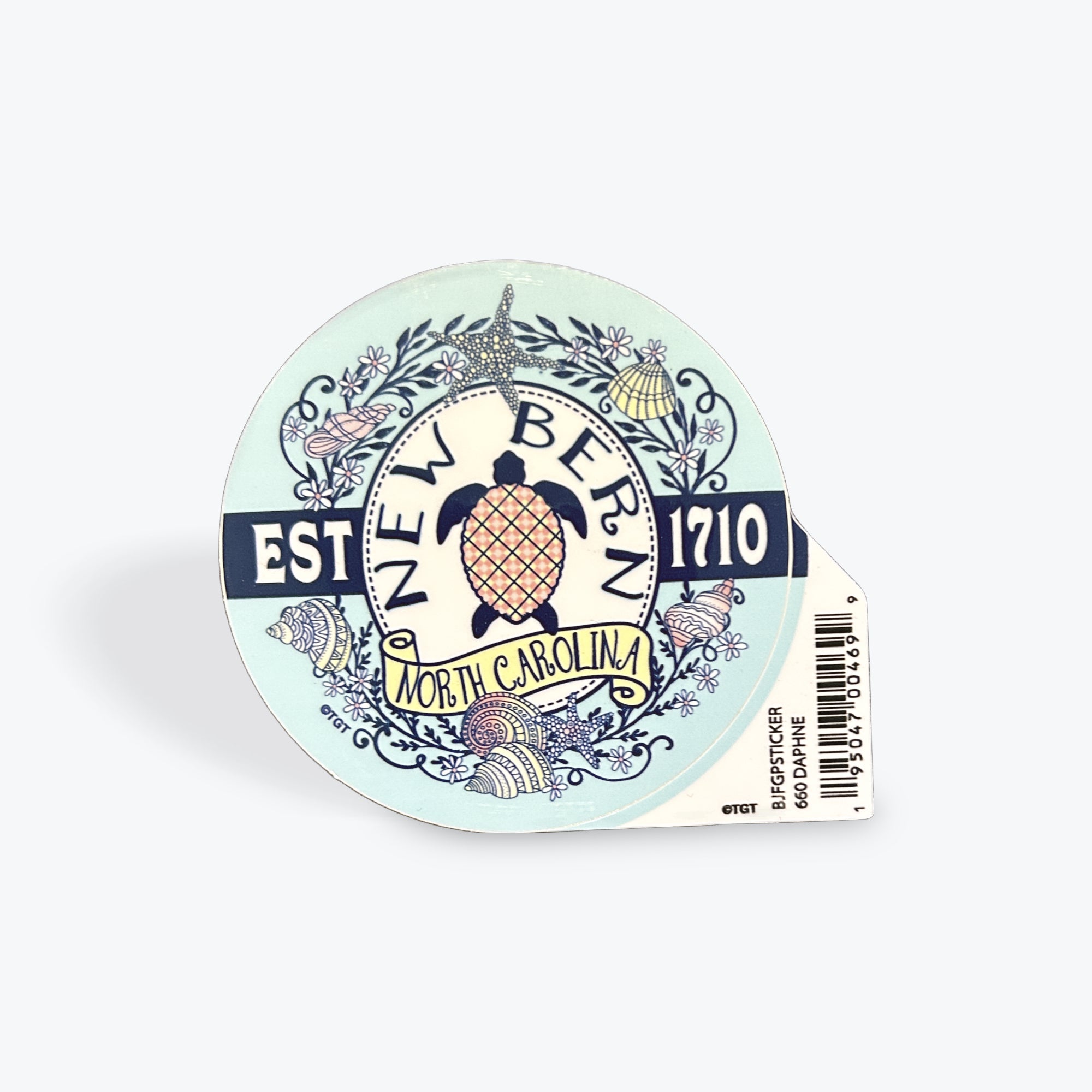 Daphne Pink Turtle Sticker | Anchored in New Bern, NC